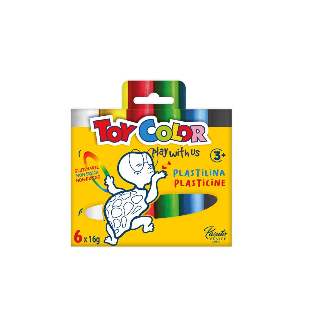 Box of 6 sticks x 16 gr of plasticine assorted colors – Toy Color by ...