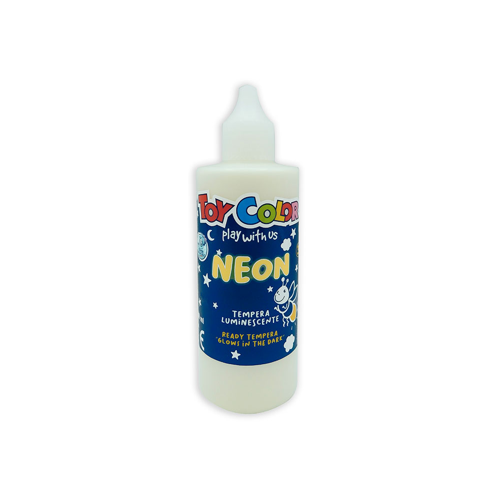 Flacone tempera neon superlavabile 100 ml – Toy Color by Pasuto Srl