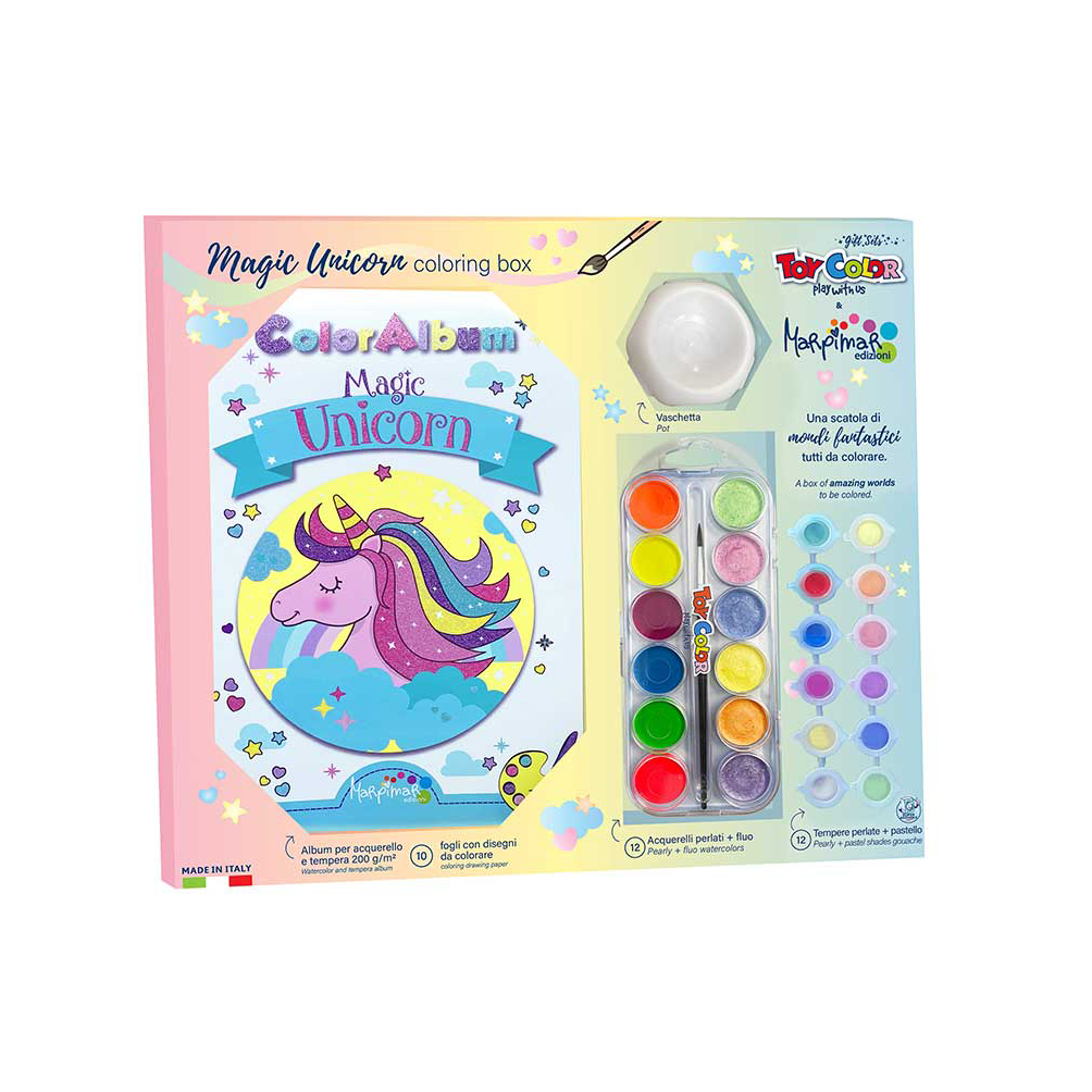 Magic Unicorn coloring box – Toy Color by Pasuto Srl